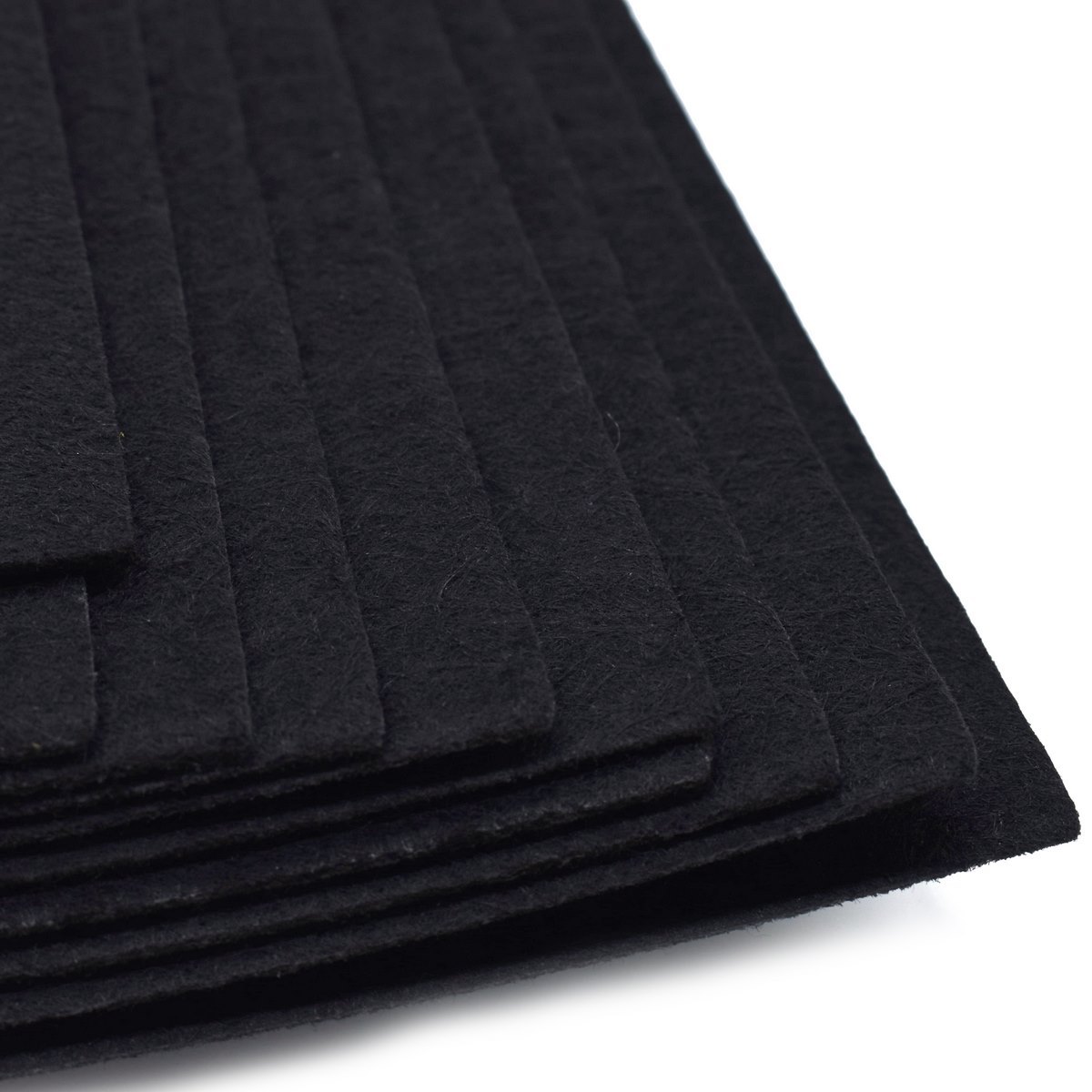 A3 Felt Sheet For Crafts | 1 mm Thick | Black | Pack of 10