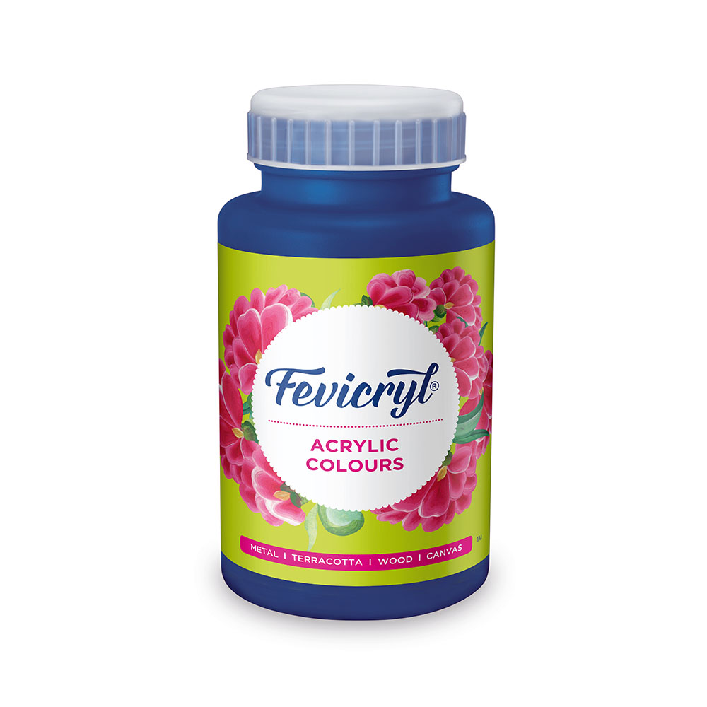 Fevicryl Acrylic Colour | 500 ml | Prussian Blue 19
