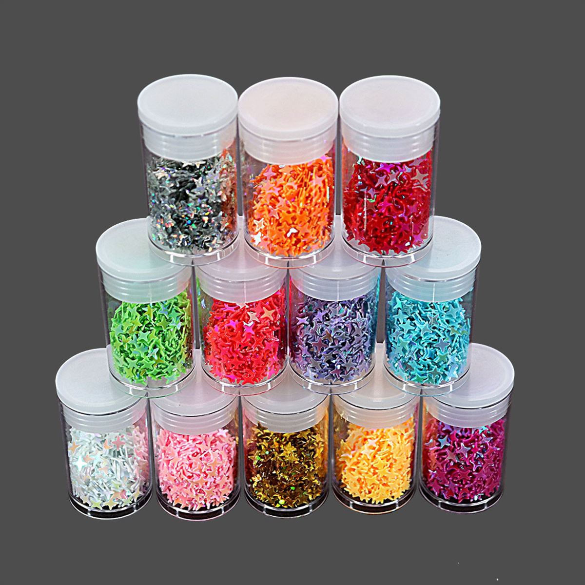 JustKraft DIY Craft PVC Sequins | 12 Pieces | Star Fish
