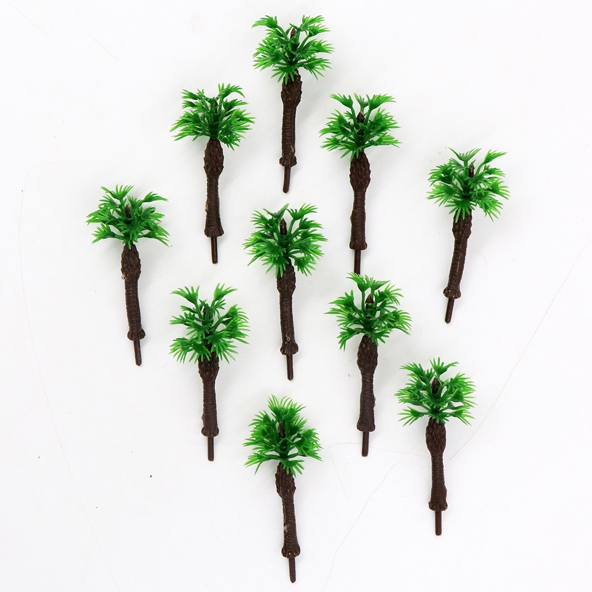 JustKraft Miniature Artificial Coconut Tree For Models Pack of 10 | 2.5 ...