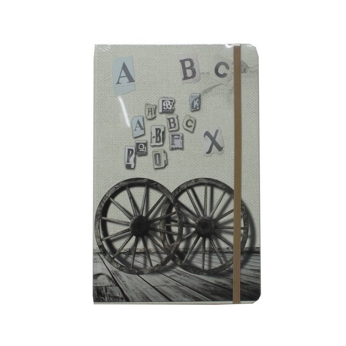 Hard Bound B8 Ruled Notebook 80 Pages (Alphabets Wheels)